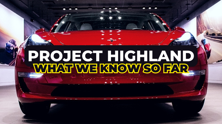 Aperçu de la nouvelle Tesla modèle 3 "Projet Highland" – Hansshow