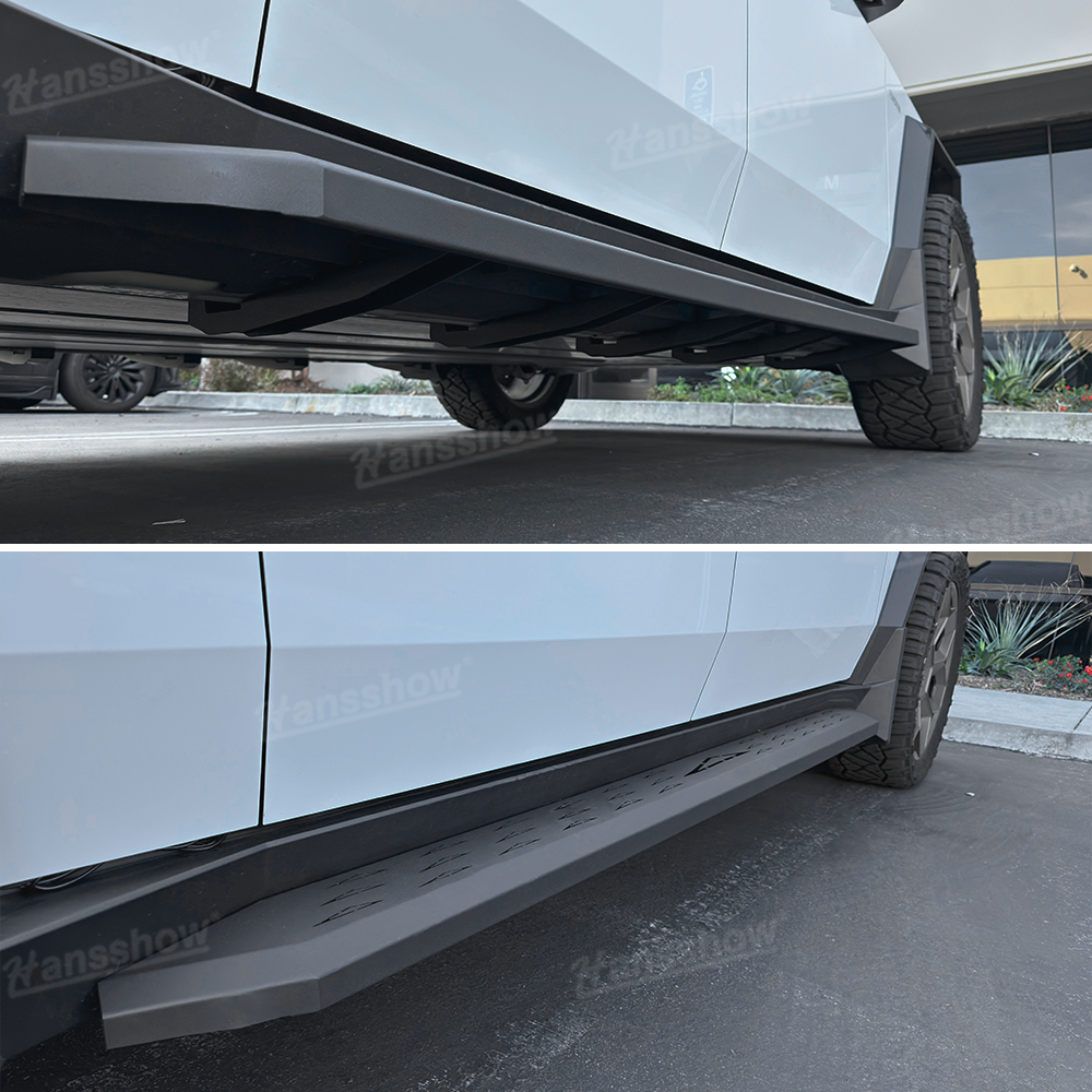 Cybertruck Running Board Side Steps Nerf Bar-With Cybertruck Custom Lo ...