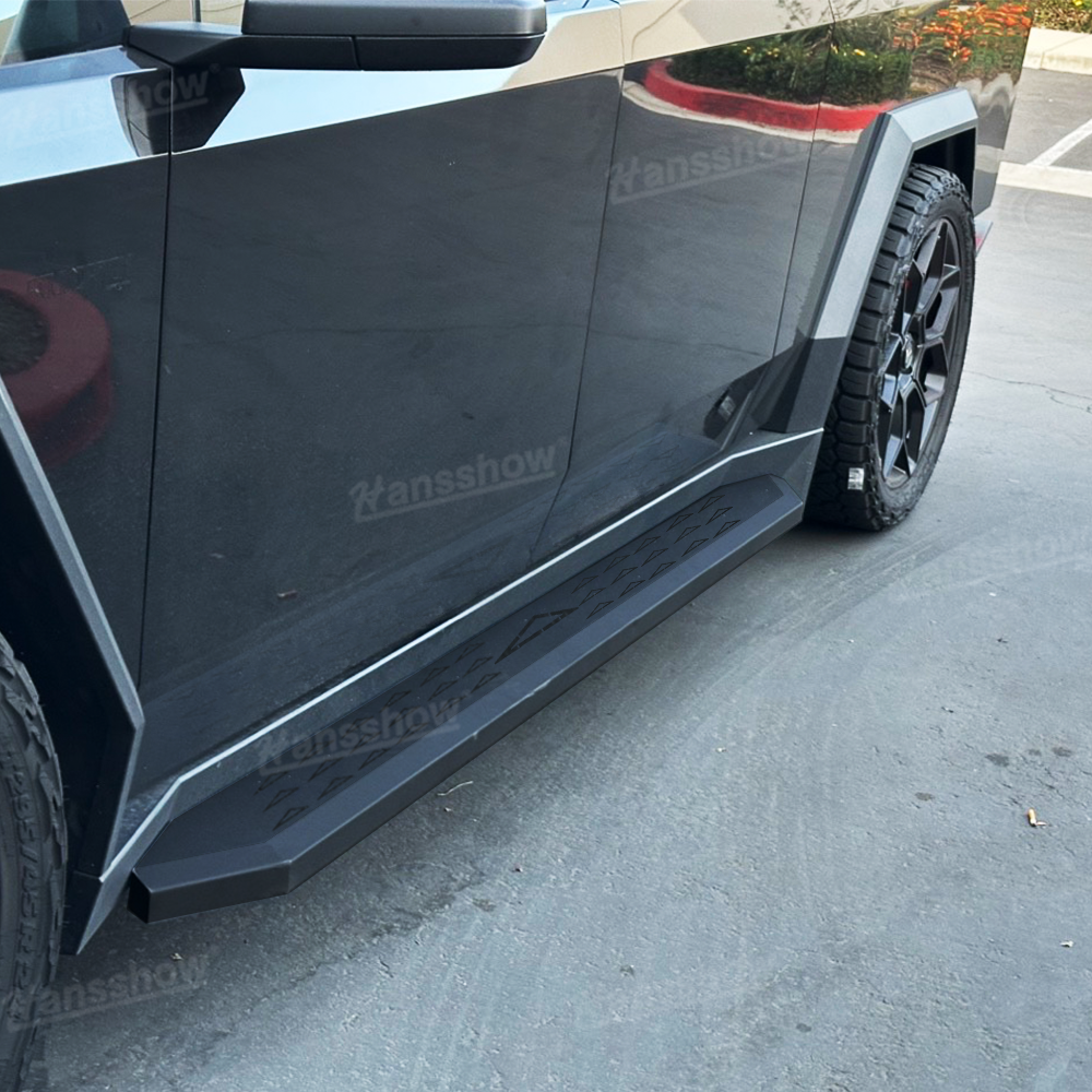 Cybertruck Running Board Side Steps Nerf Bar-With Cybertruck Custom Lo ...