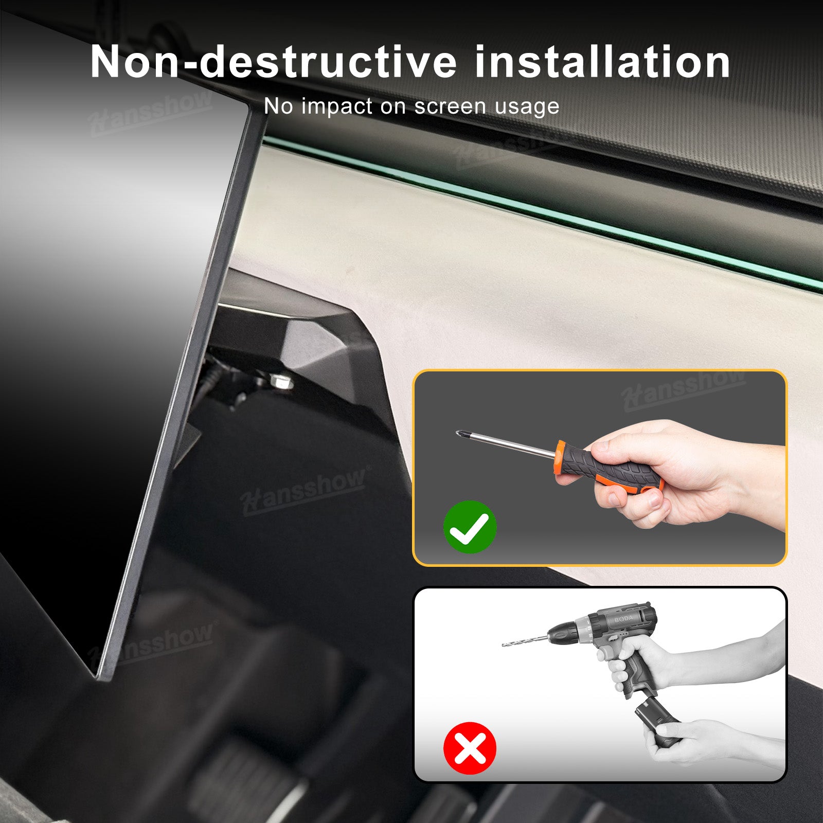 Tesla Cybertruck Swivel Mount kit For Center Console Touch Screen Adju ...