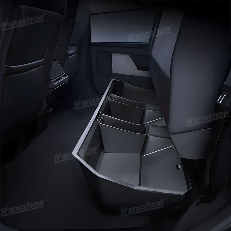 Tesla Cybertruck Underseat Storage Box Upgraded Under Seat Black Inter ...