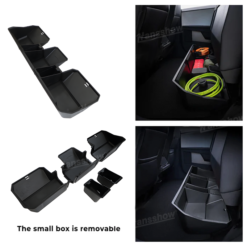 Tesla Cybertruck Underseat Storage Box Upgraded Under Seat Black Inter ...