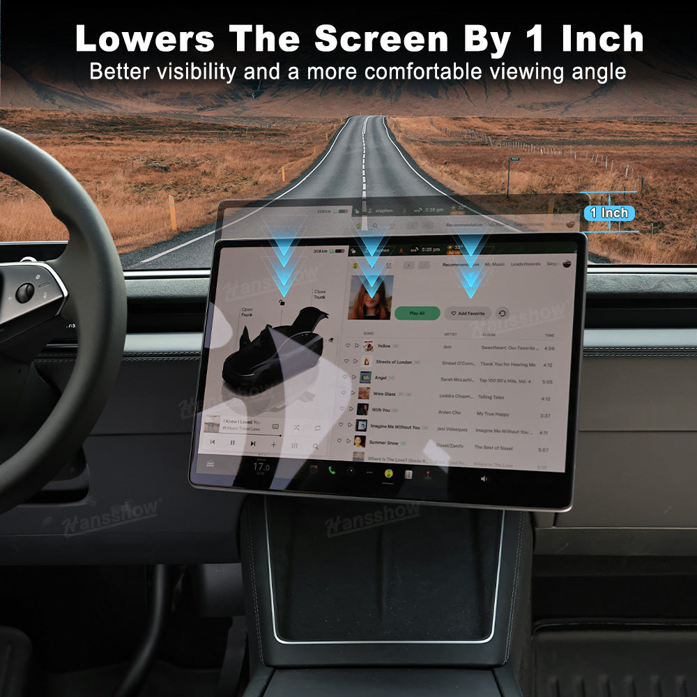 Model 3 Highland&Model Y Juniper Screen Swivel Mount Center Console To ...