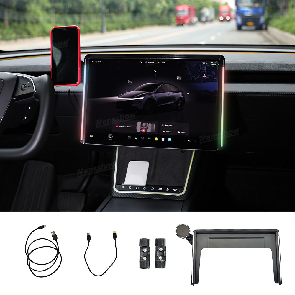 Model 3/Y Screen Ambient Light Center Console Screen Light With Wirele ...