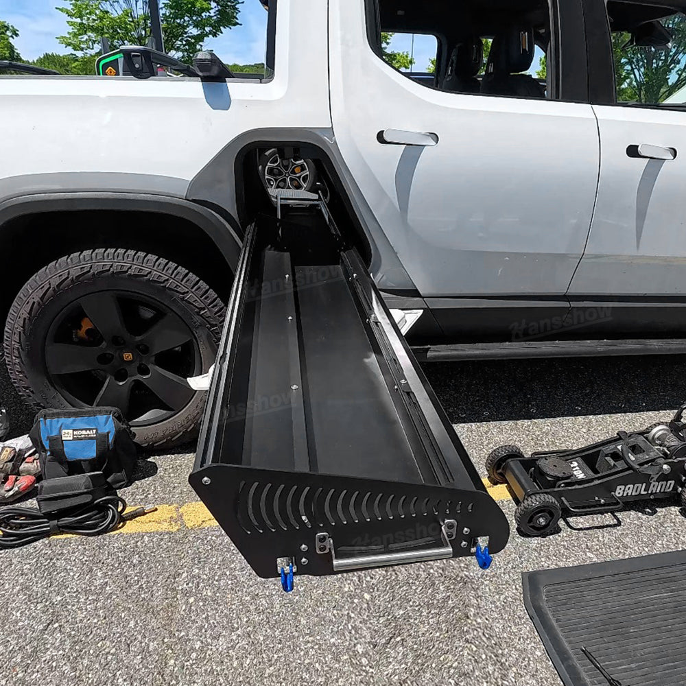 R1T Gear Tunnel Slide Drawer Cargo Slide Out Shelf Tray For Rivian | H ...