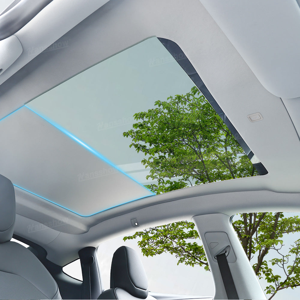 Model Y Juniper Power Sunshade Retractable Glass Roof Sun Shade Voice ...
