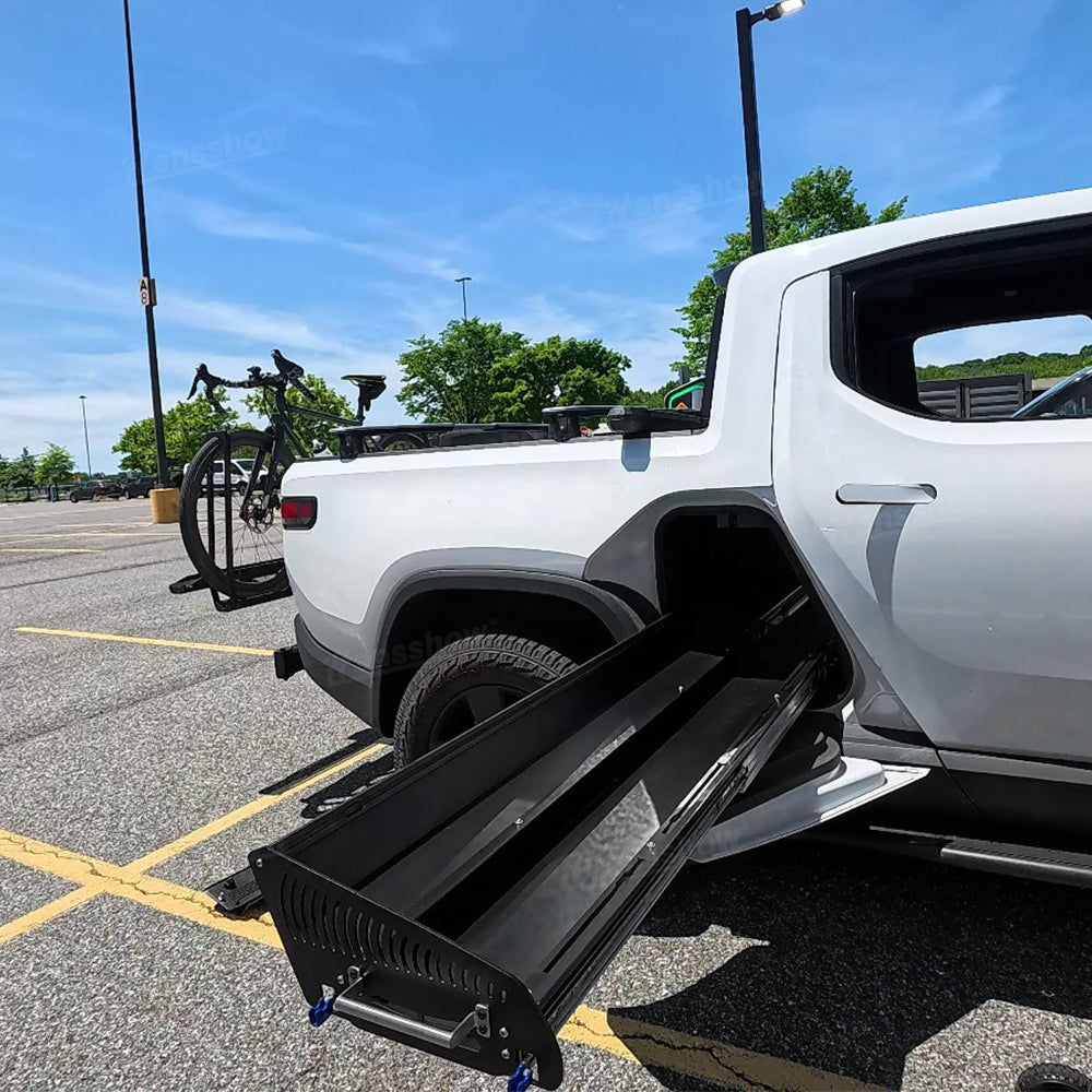 R1T Gear Tunnel Slide Drawer Cargo Slide Out Shelf Tray For Rivian | H ...