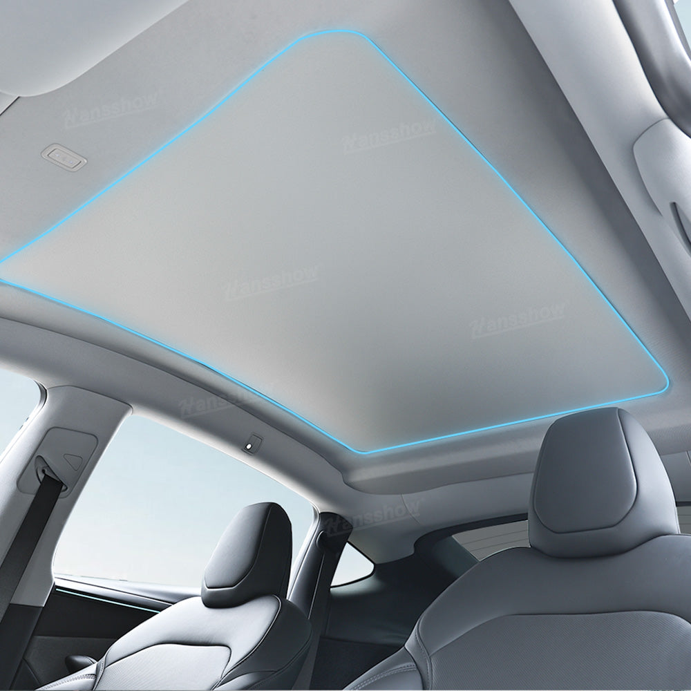 Model Y Juniper Power Sunshade Retractable Glass Roof Sun Shade Voice ...