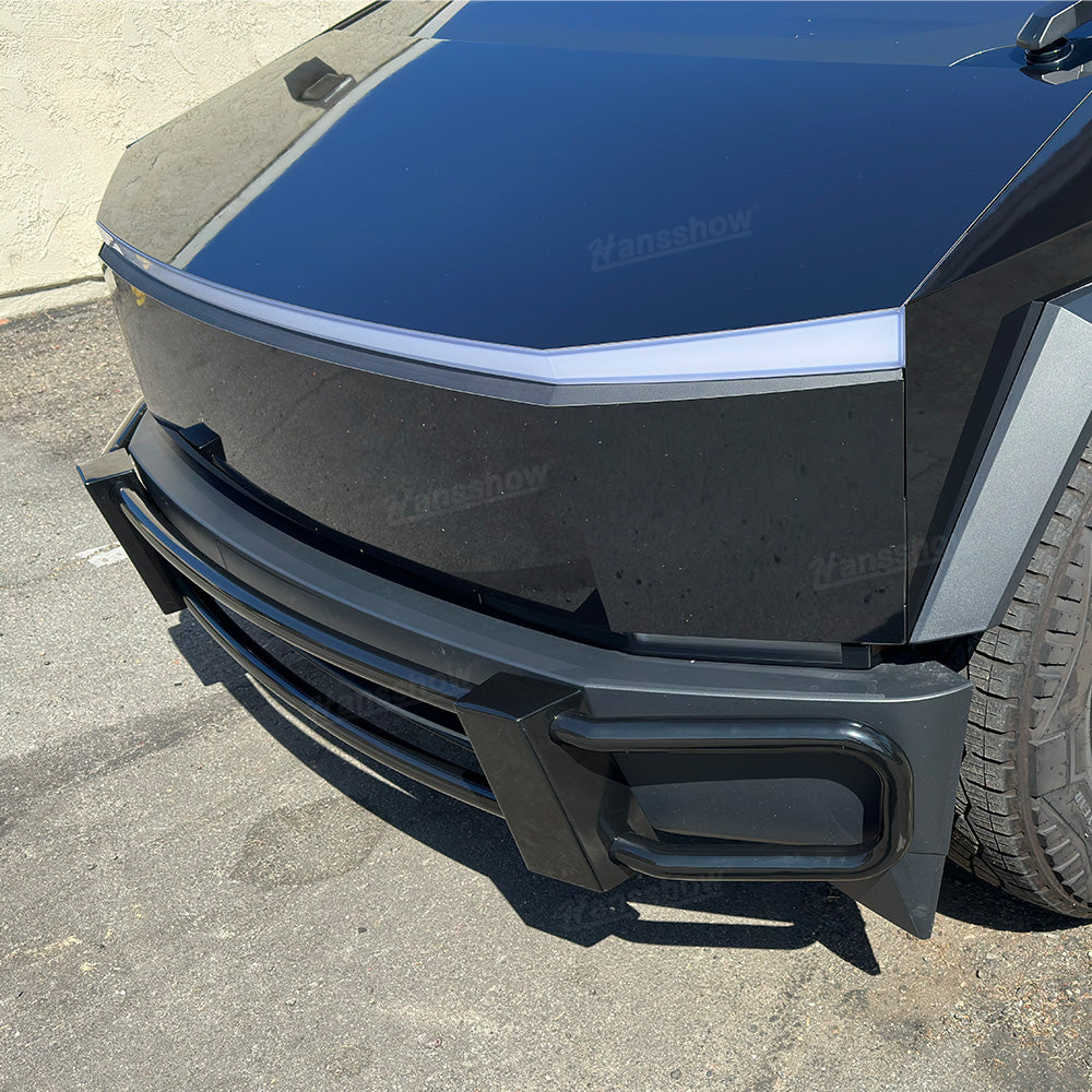 Tesla Cybertruck Front Bumper Bar Steel Guard-Q235 Front Bumper Black ...