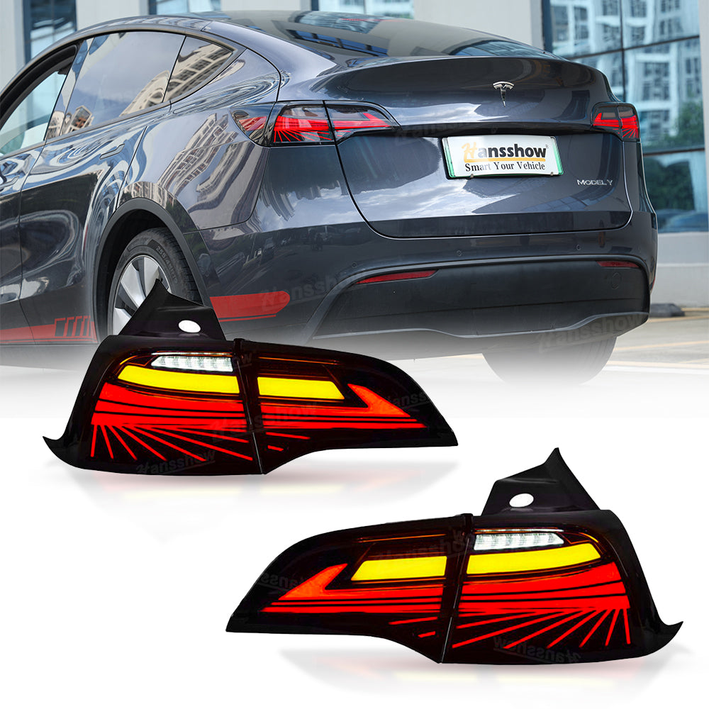 Tesla Model 3/Y Tail Lights Phantom Style Tail Light Assemblies LED Tu ...