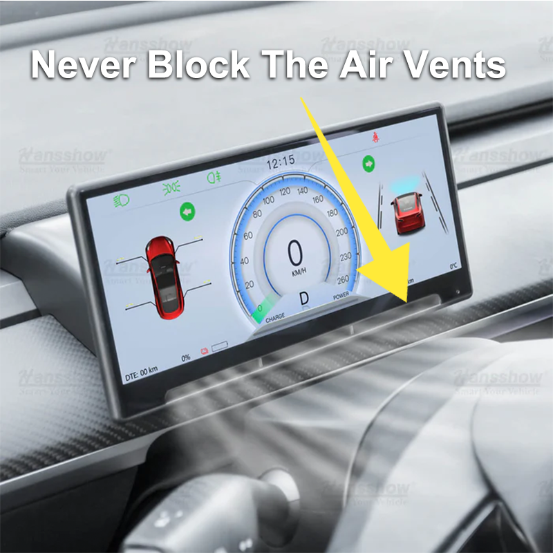 Hansshow Model 3/Y F9 9 Inches Touch Screen Carplay/Android Auto Smart ...