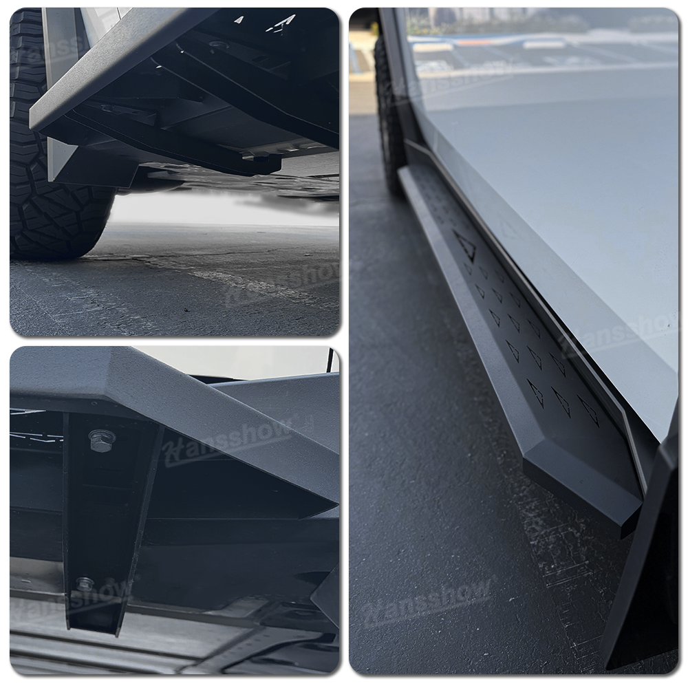 Cybertruck Running Board Side Steps Nerf Bar-With Cybertruck Custom Lo ...