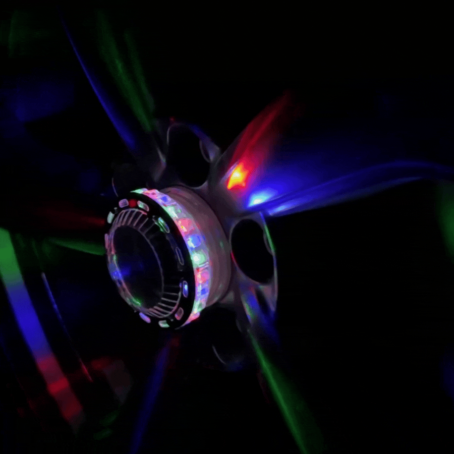 Model Y Juniper Wheel Hub Lights Solar RGB Ambient Lighting for 19 Inc ...