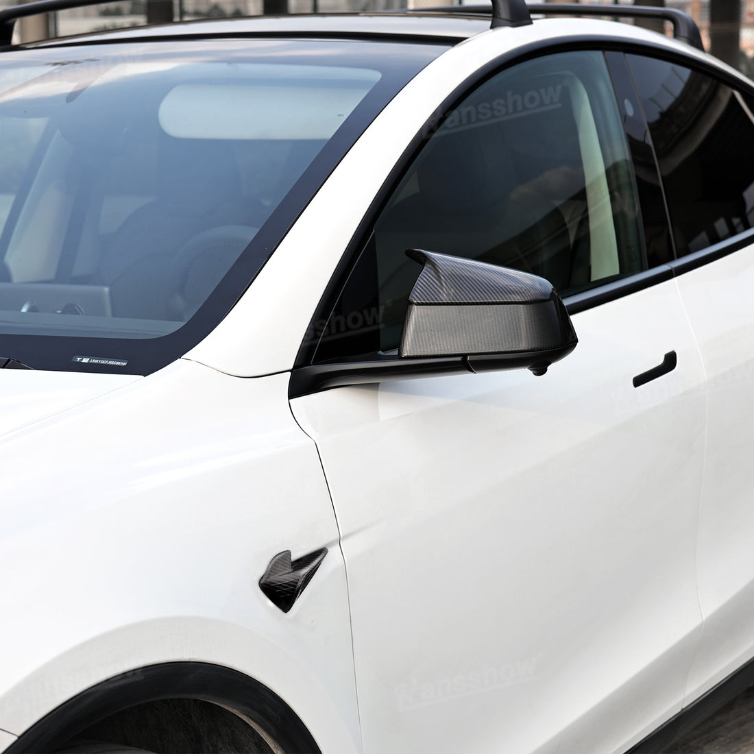 Model Y Juniper Real Carbon Fiber Exterior Accessories Side Mirror Cov ...