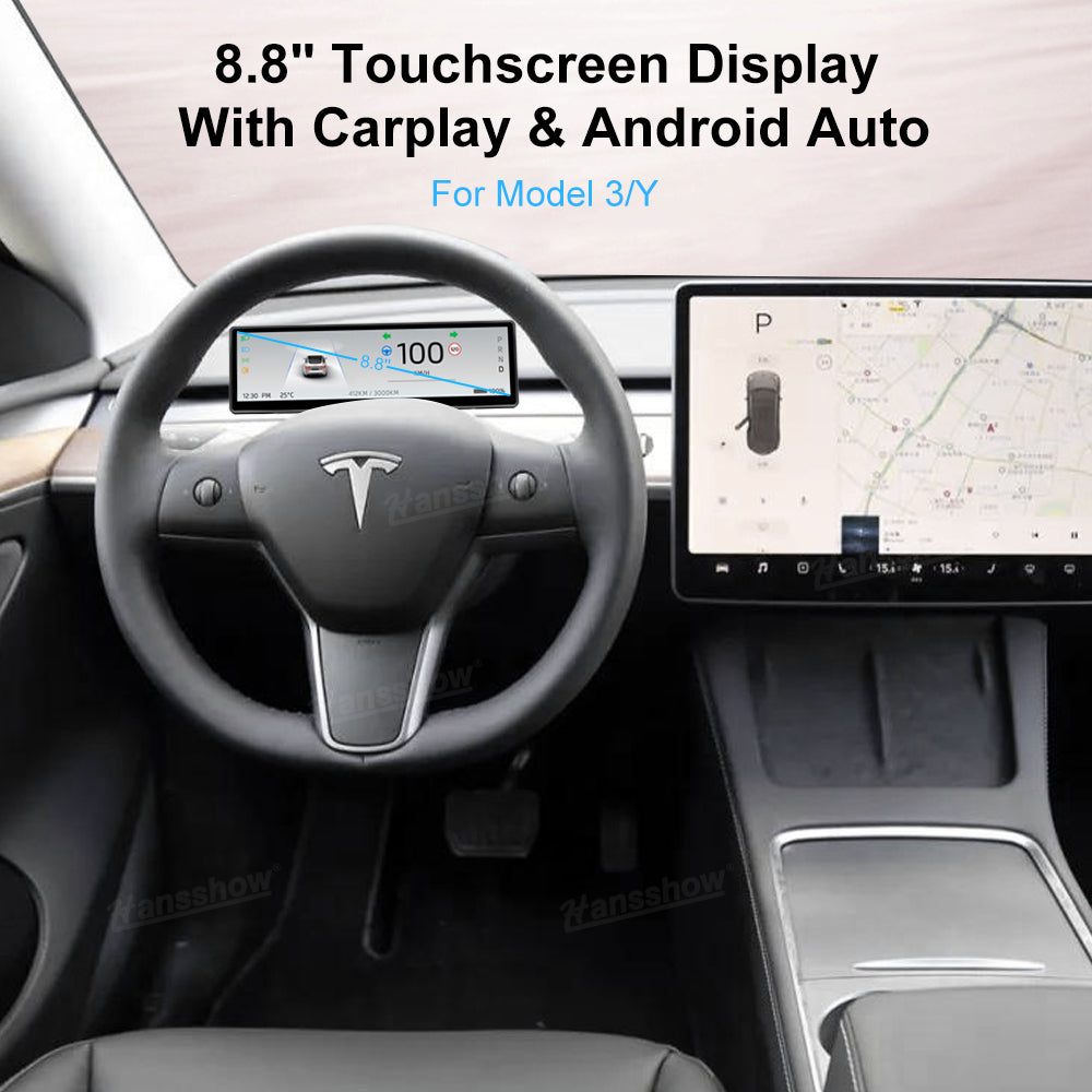Model 3/Y 8.8-Inch F88 Touch Screen Display Instrument Cluster Tesla D ...
