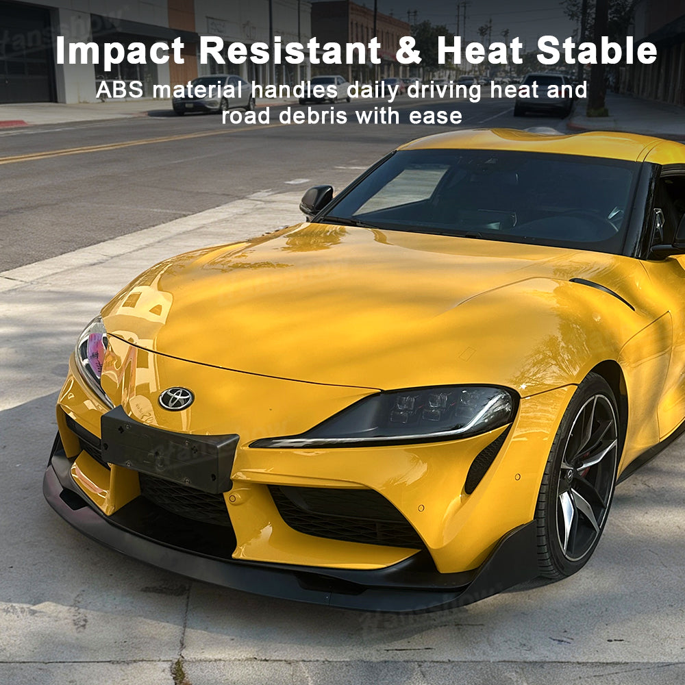 Supra A90 A91 Front Bumper Lip Spoiler Track-Inspired ABS Carbon Fiber ...