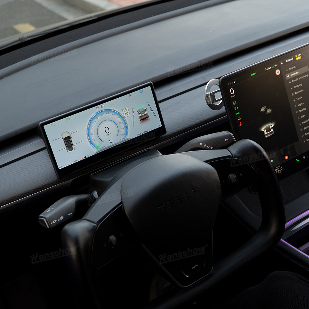 Hansshow Model 3/Y F9 9 Inches Touch Screen Carplay/Android Auto Smart ...