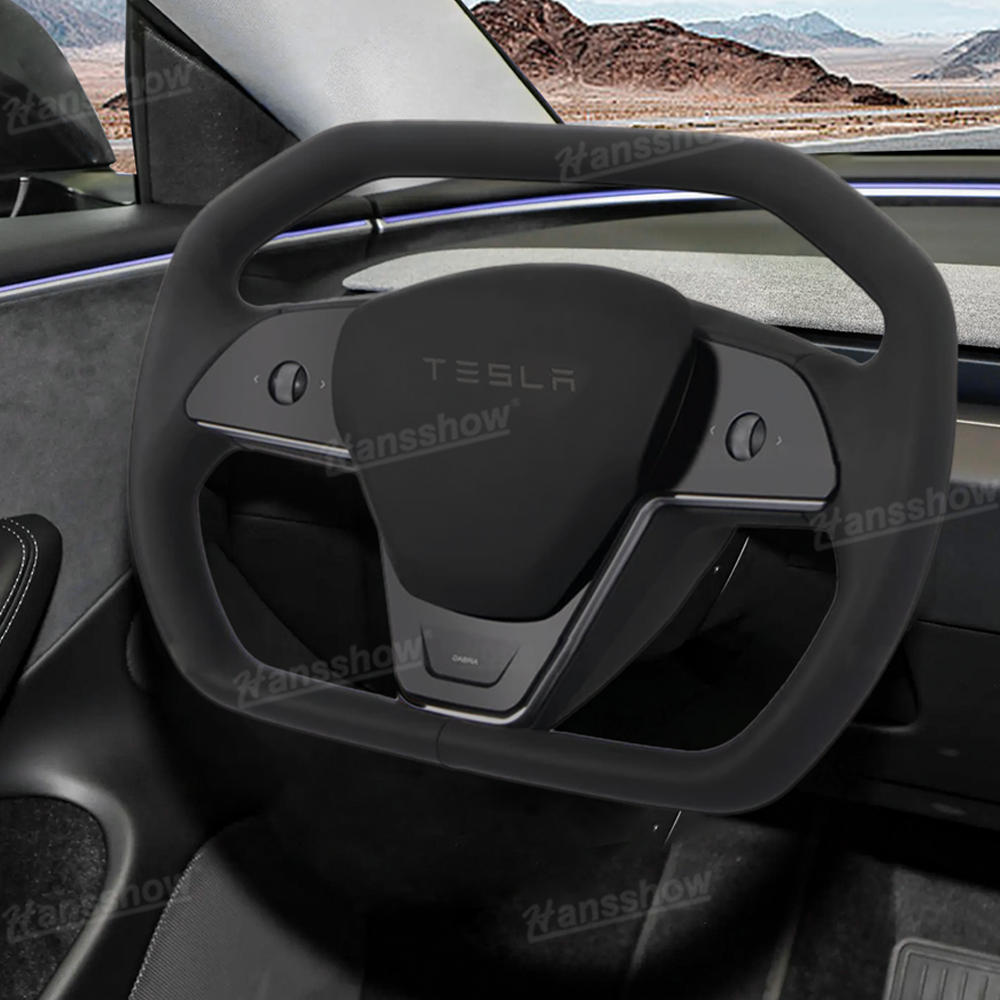 Tesla Model 3 Highland Upgrade Steering Wheel Nappa Leather Inspired B ...