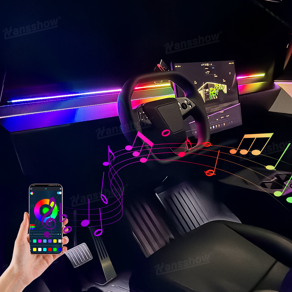 Cybertruck Dashboard RGB Ambient Light DIY with Smart APP Control Colo ...