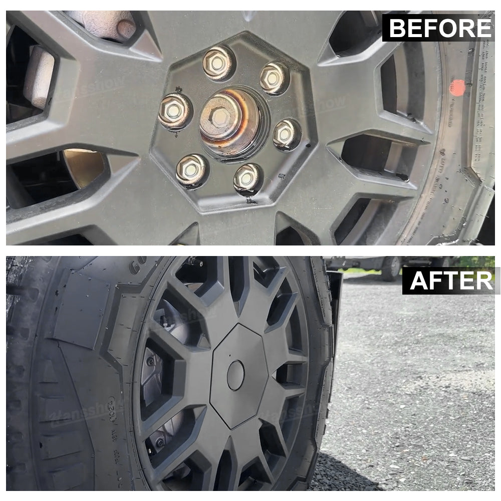 Tesla Cybertruck Heptagon Center Wheel Hub Cap Wheel Rim Caps With Lug ...