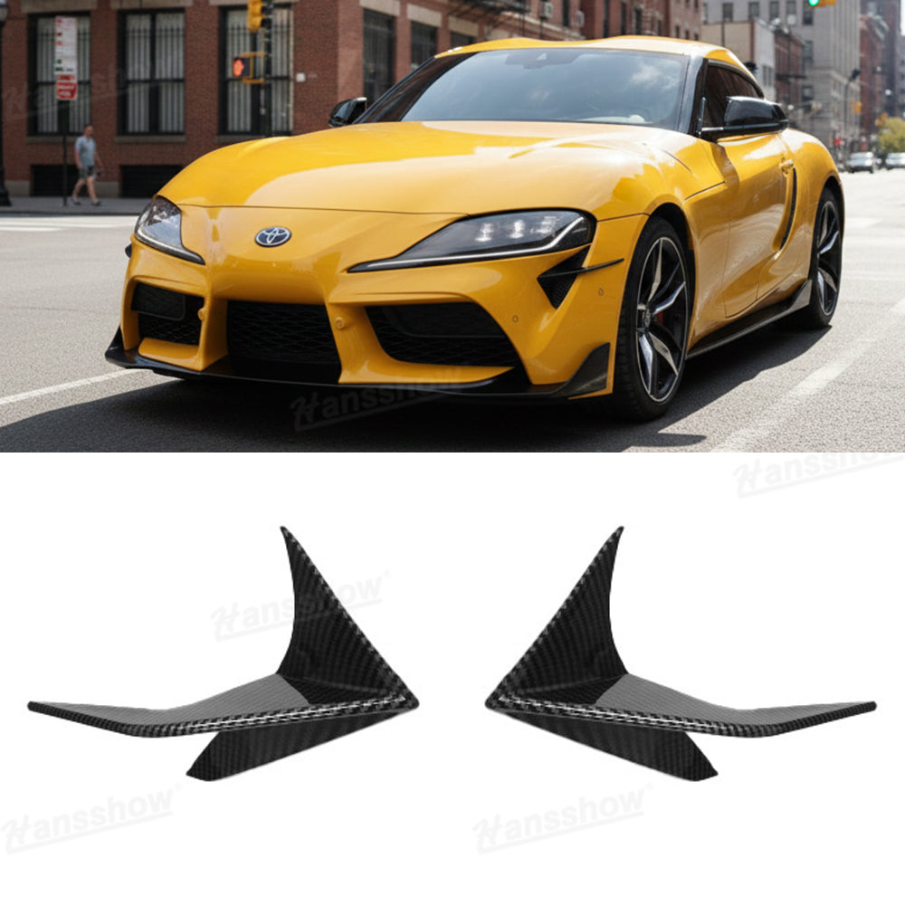 Supra A90 A91 Front Bumper Air Blades ABS Carbon Fiber Style for Toyot ...