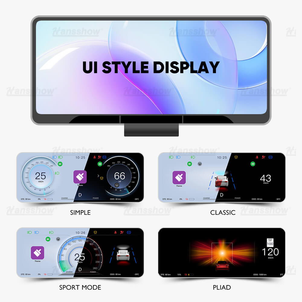 Hansshow Model 3 Highland F9 9 Inches Touch Screen Carplay/Android Auto ...