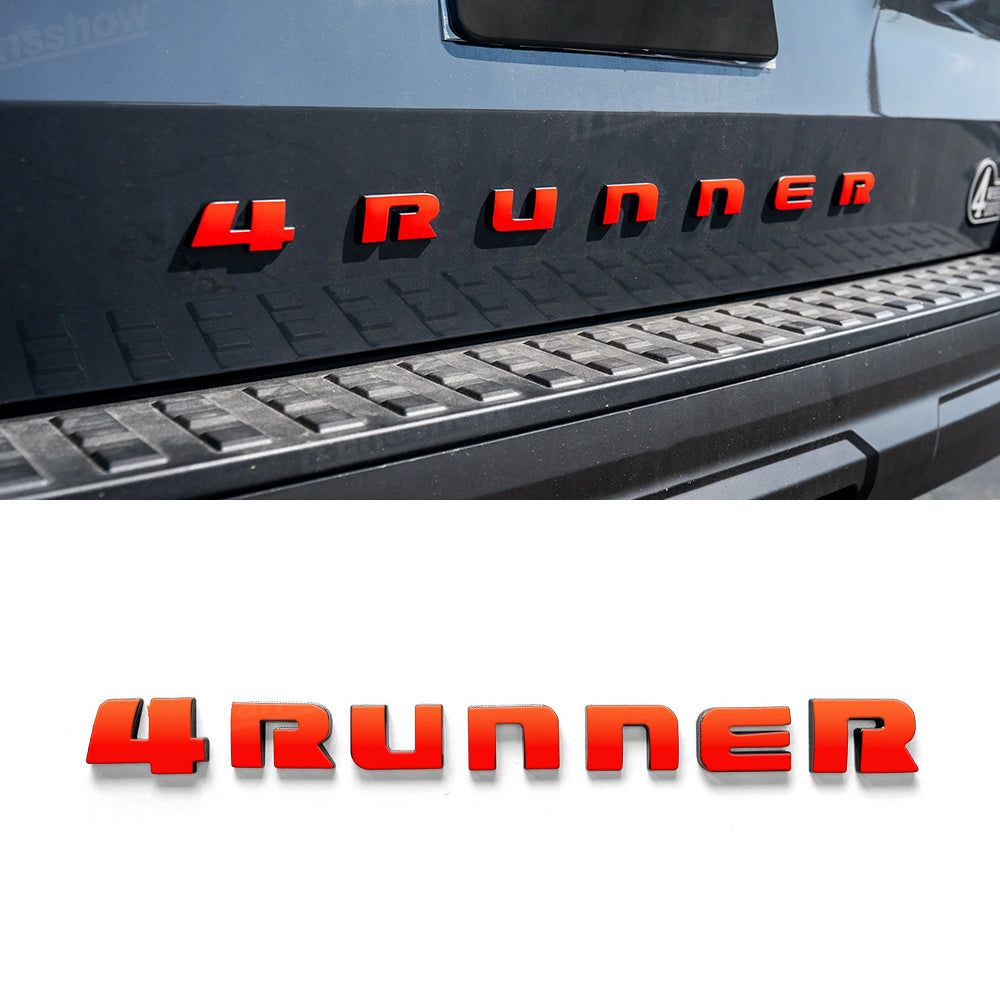 4Runner Decal Letters ABS Tailgate Emblem Liftgate Emblem Overlays for ...