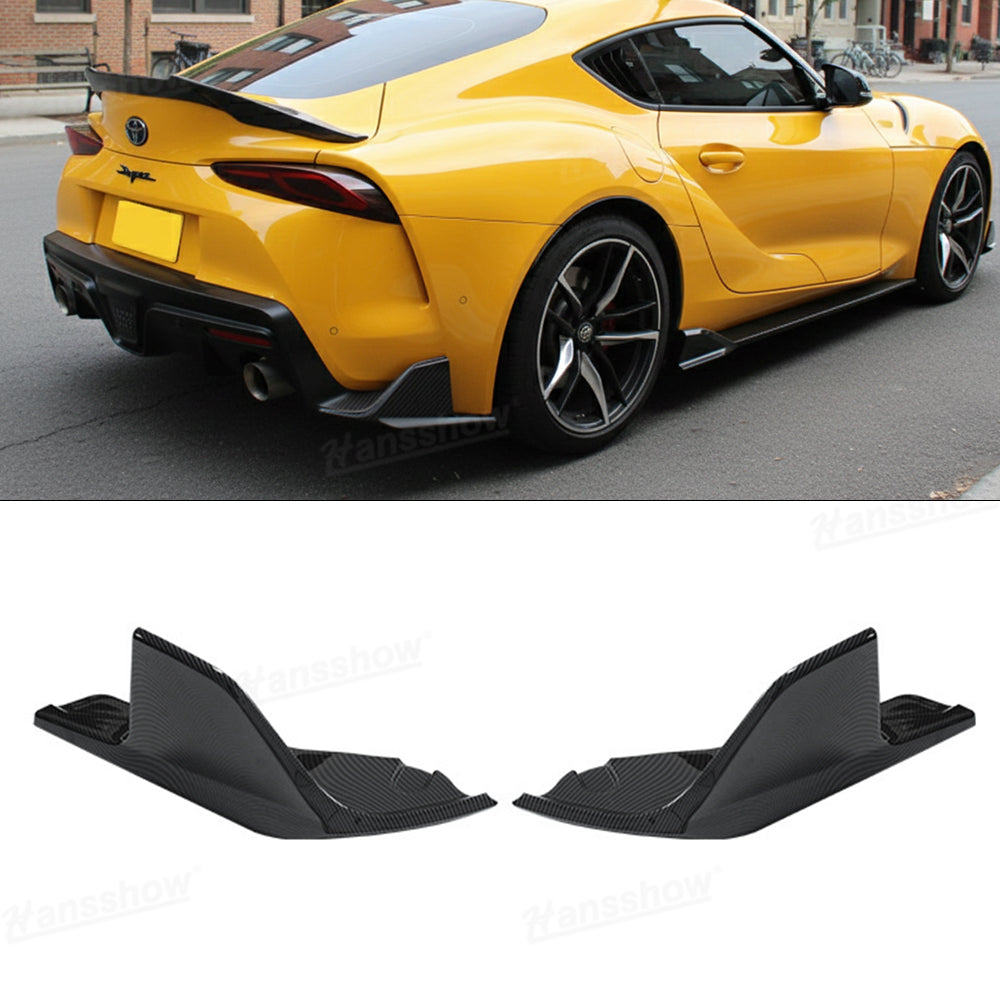 Supra A90 A91 Rear Bumper Corner Protectors ABS Carbon Fiber Style Bod ...