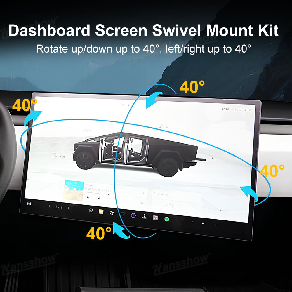 Cybertruck Swiveling Screen Mount Kit 2.0 Center Console Touch Screen ...