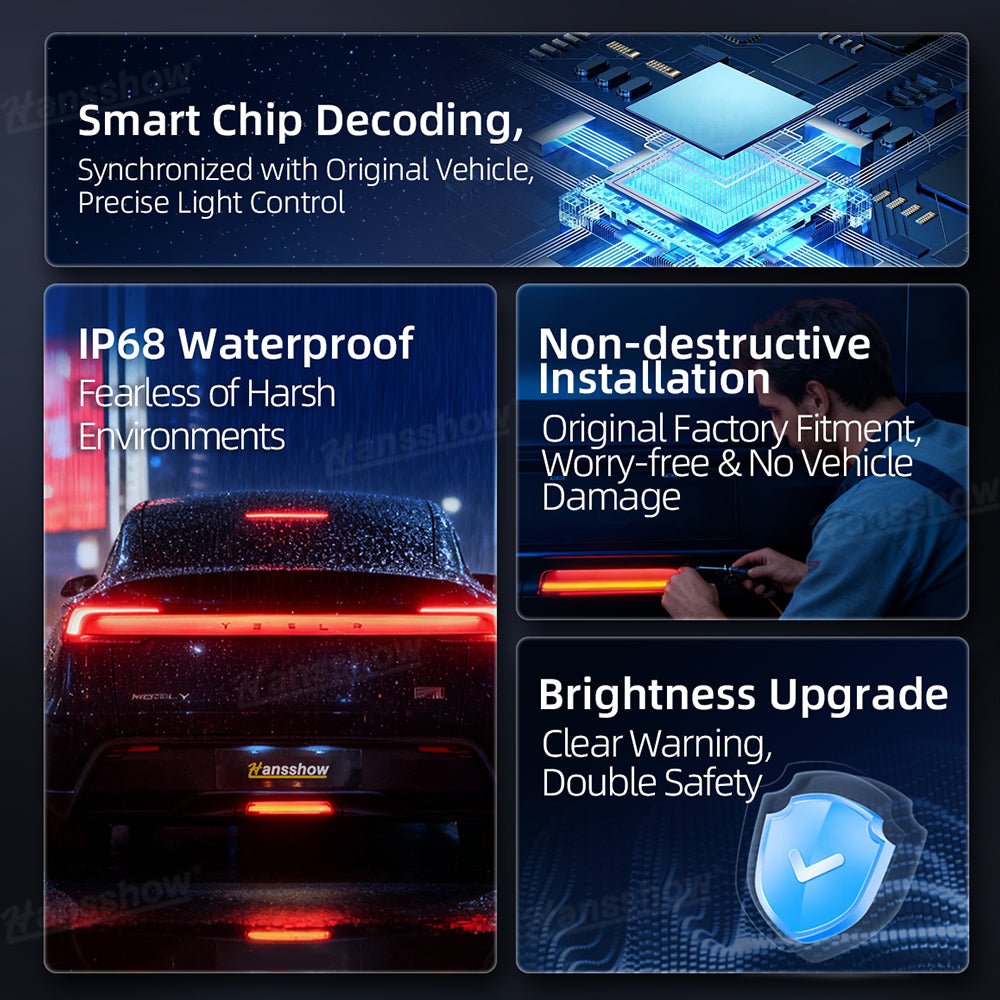 Model Y Juniper Rear Diffused Guide Light Pilot Light with OEM Style S ...