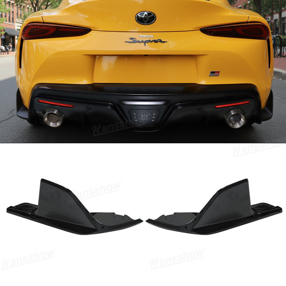 Supra A90 A91 Rear Bumper Corner Protectors ABS Carbon Fiber Style Bod ...