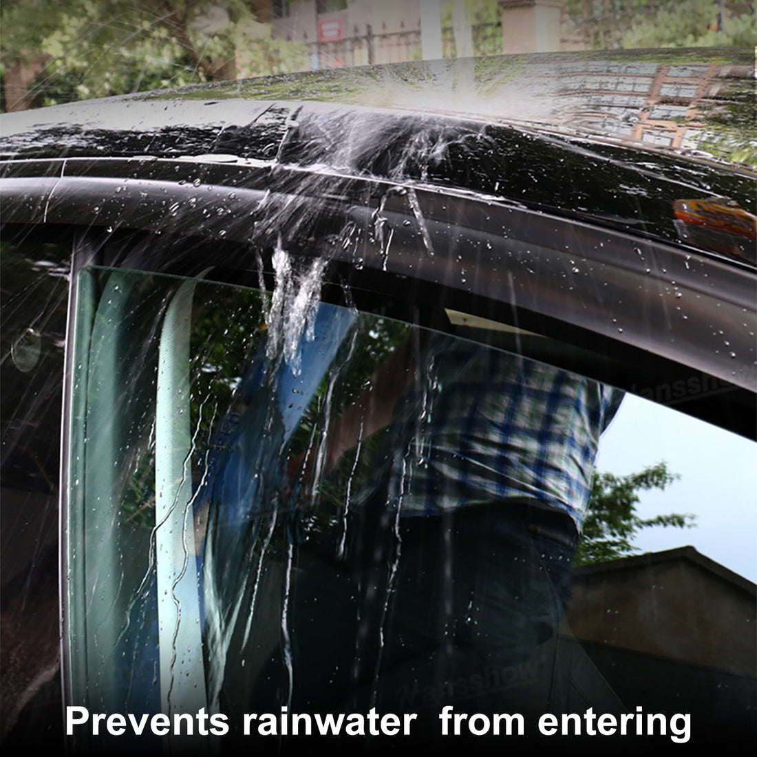 Model Y Juniper Rain Guards OEM Style Window Visors ABS Side Window De ...