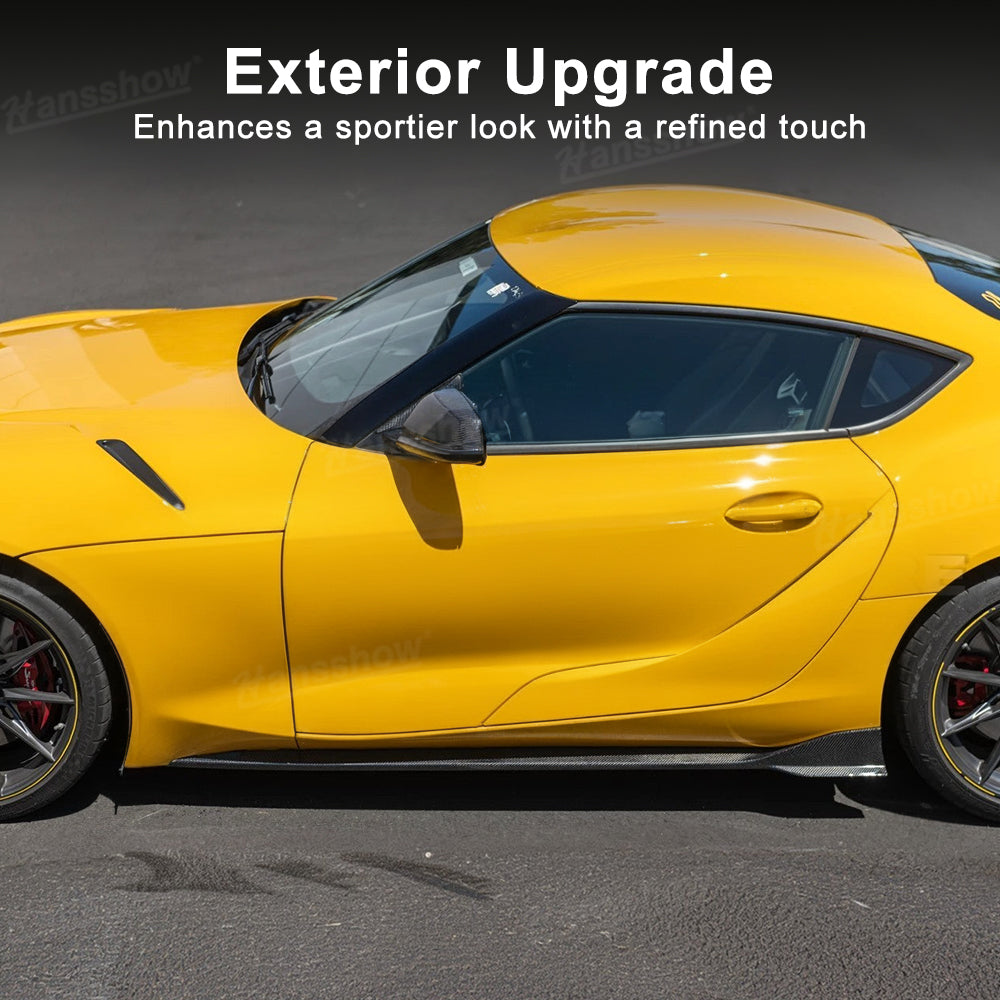Supra A90 A91 Side Skirts ABS Carbon Fiber Style Splitter Design Body ...