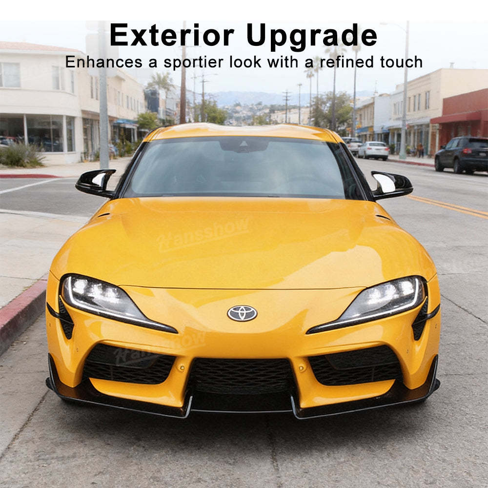 Supra A90 A91 Front Lip Spoiler 2.0 Track Style ABS Carbon Fiber Look ...