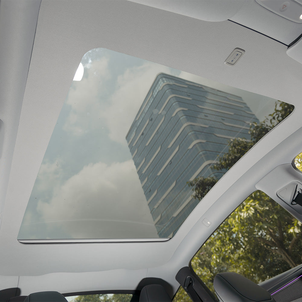 Model Y Juniper Power Sunshade Retractable Glass Roof Sun Shade Voice ...