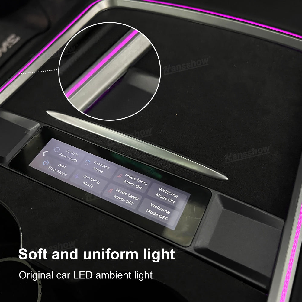 Model 3/Y Ambient Lighting Upgrade Kit Dragon Scale Style Tesla Interi ...
