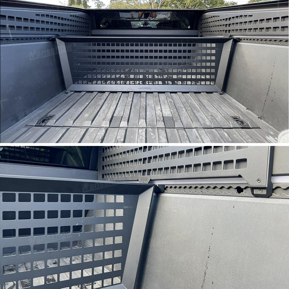 Tesla Cybertruck Rack Trunk Bed Divider MOLLE Rack Waterproof Pickup C ...