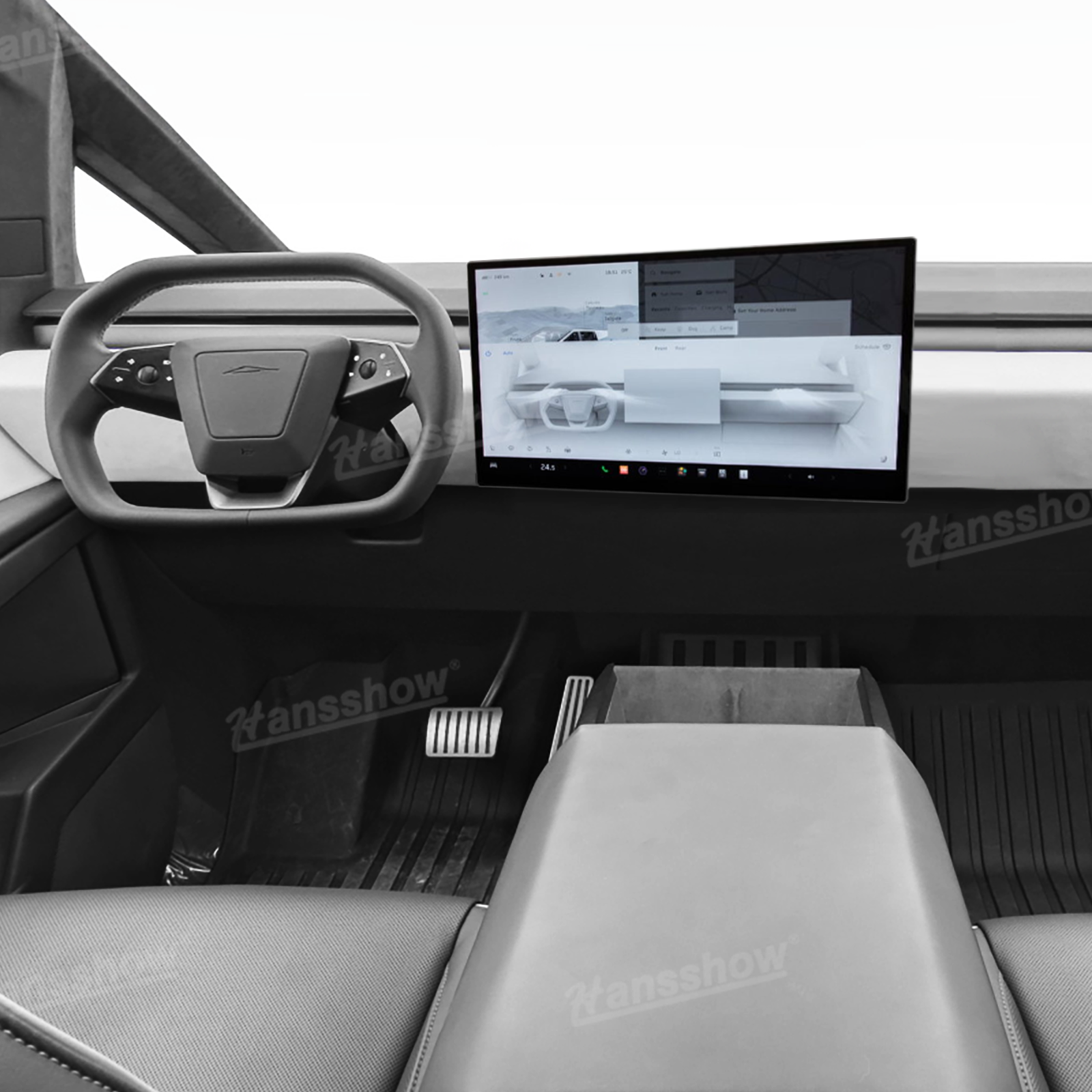 Tesla Cybertruck Swivel Mount kit For Center Console Touch Screen Adju ...