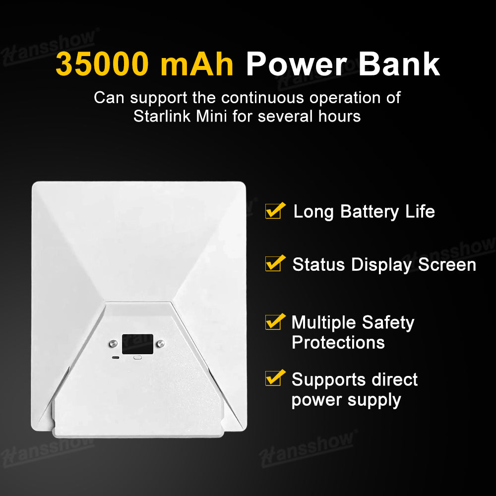 35000mAh Portable Power Bank for Starlink Mini with DC Output USB C ...