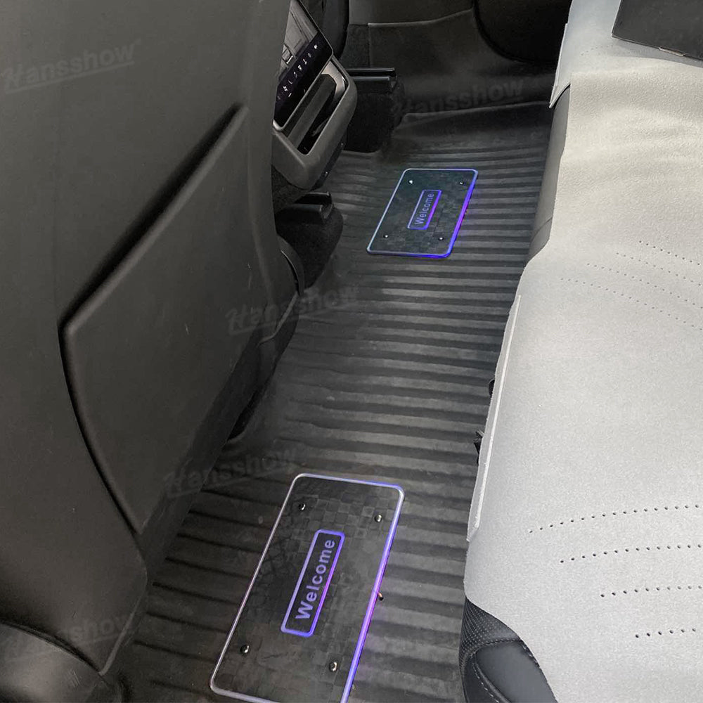 Model Y Juniper/3 Highland LED Floor Mat Lights with Tesla Logo & RGB ...