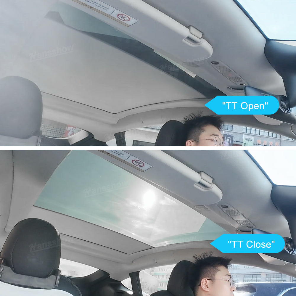 Electric Powered Sunshade Voice Control Retractable Glass Sunroof for ...