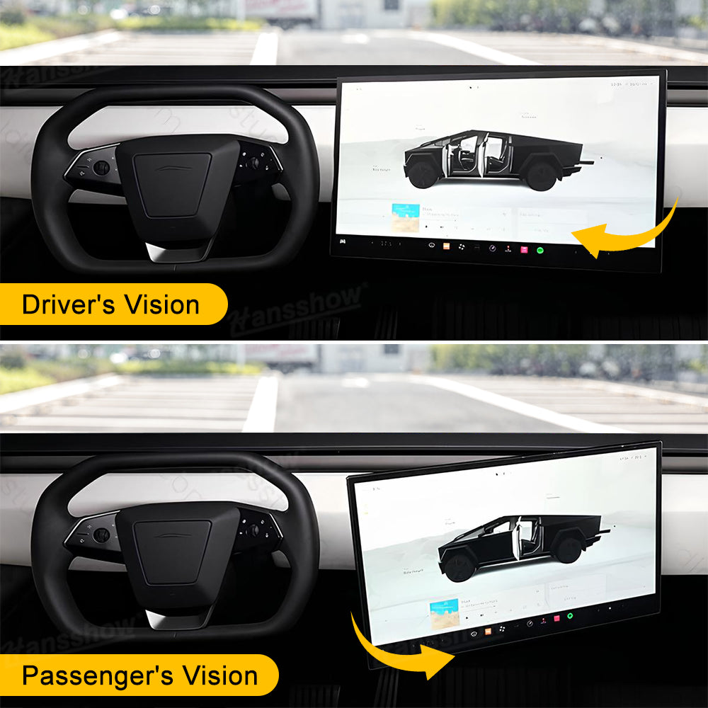 Cybertruck Swiveling Screen Mount Kit 2.0 Center Console Touch Screen ...