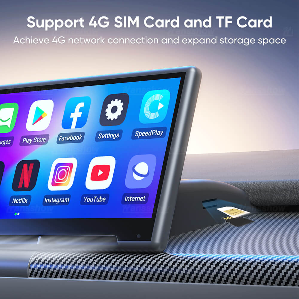 Hansshow Model 3 Highland F9 9 Inches Touch Screen Carplay/Android Auto ...