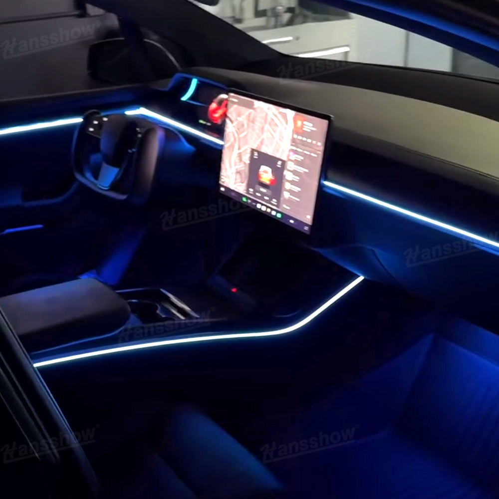 Model X RGB Dynamic Ambient Lighting Neon Lights Interior LED Light Ki ...