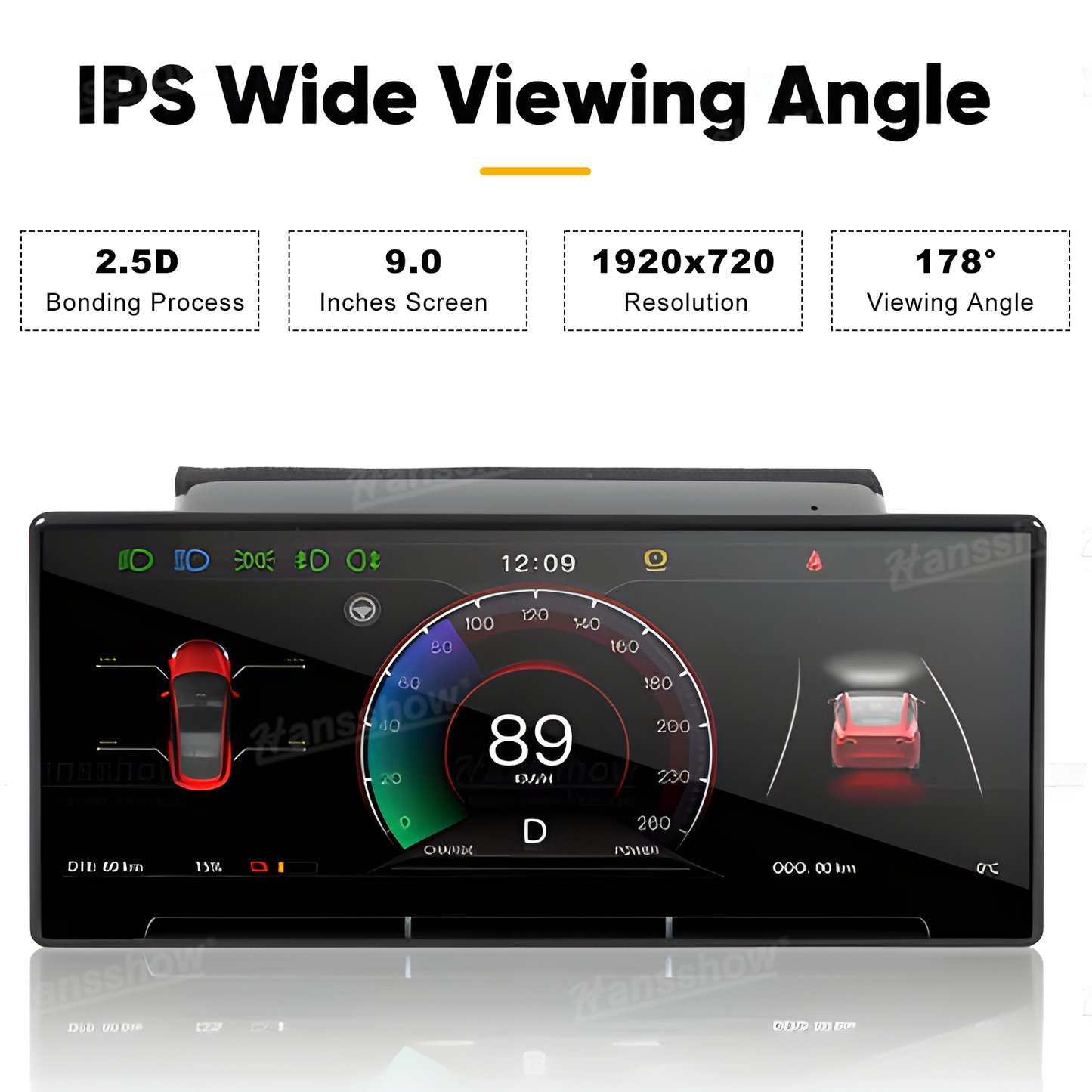 Tesla Cybertruck Dashboard Screen FC9 9 Inches Instrument Cluster Disp ...
