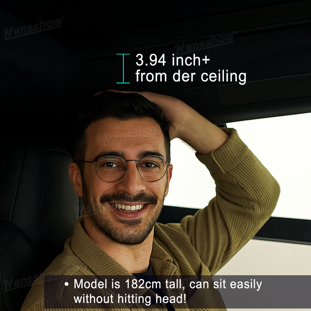 Cybertruck Electric Sunshade 2.0 Frameless Glass Roof Power Sunshade w ...