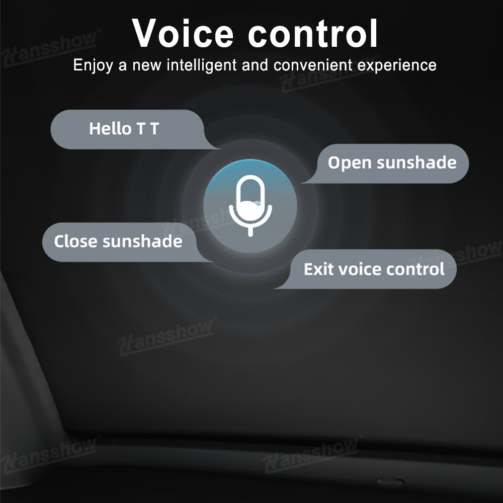 Cybertruck Electric Sunshade 2.0 Frameless Glass Roof Power Sunshade w ...