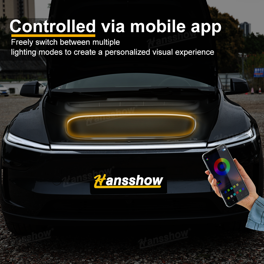 Model Y Juniper Front Trunk LED Light Strip RGB For Tesla Ambient Ligh ...