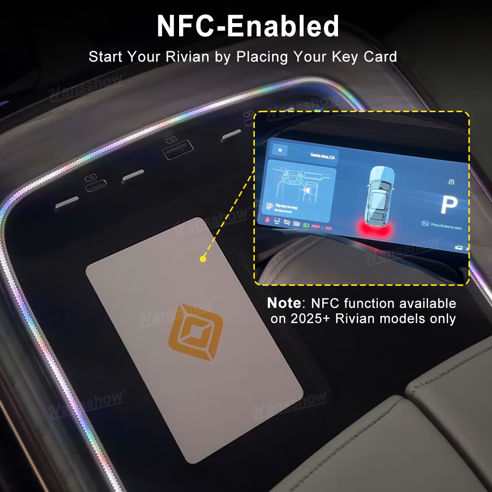 Wireless Phone Charger for Rivian R1T/R1S 15W Armrest Charging Pad wit ...