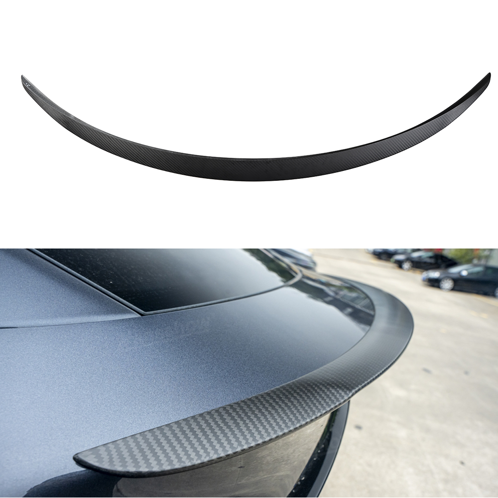 Model Y Juniper Spoiler Real Carbon Fiber Wing Rear Trunk Lip Lid With ...